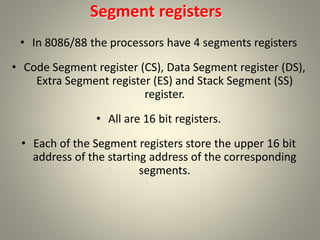 INTEL 8086 MICROPROCESSOR | PPTX | Operating Systems | Computer ...