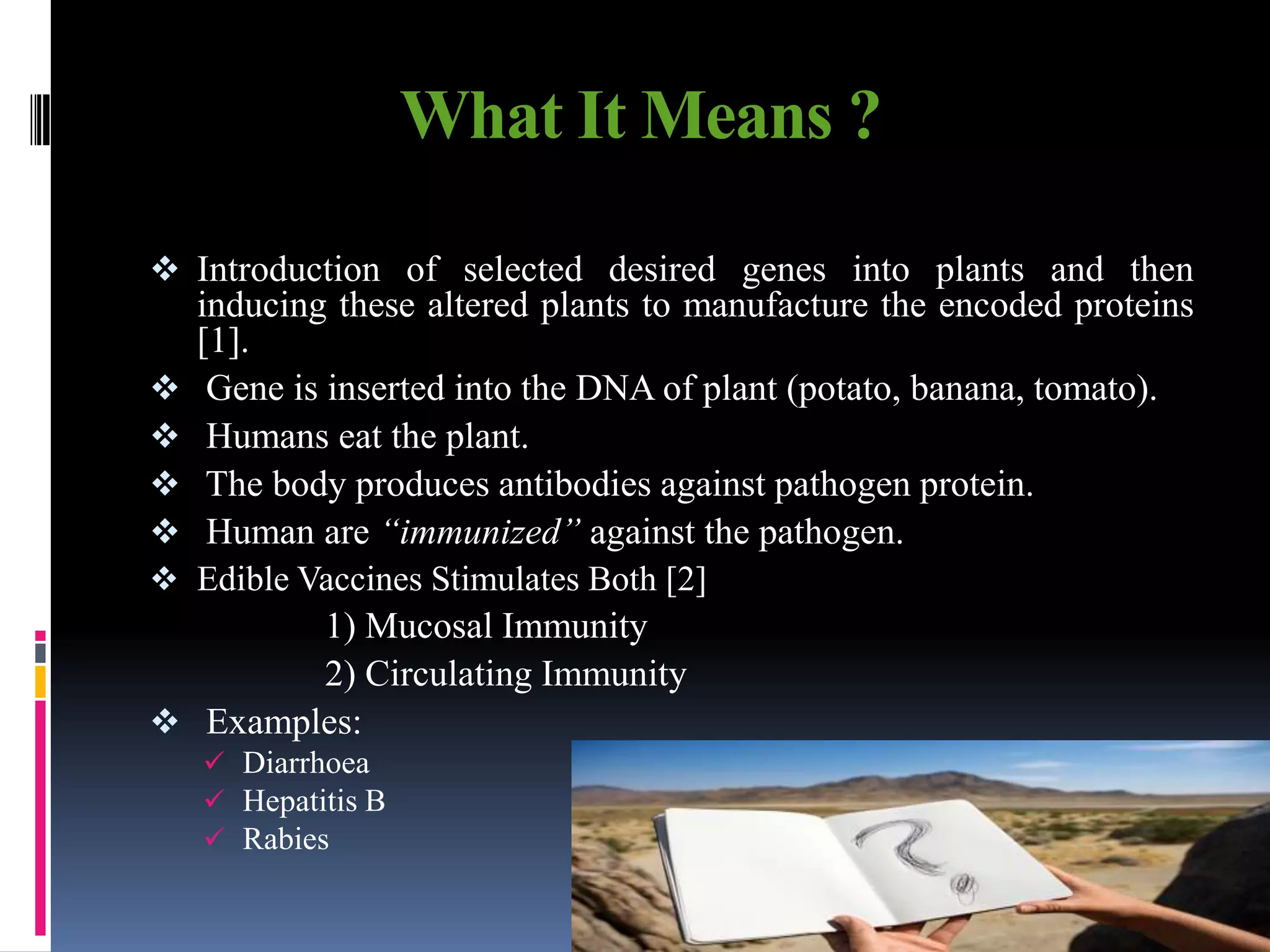 Sagar alone edible vaccine | PPTX | Genetics | Science
