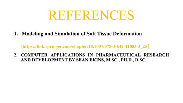 COMPUTER SIMULATIONS IN PHARMACOKINETICS & PHARMACODYNAMICS | PPTX
