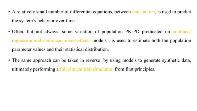 COMPUTER SIMULATIONS IN PHARMACOKINETICS & PHARMACODYNAMICS | PPTX