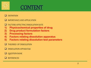 Sagar Goda dissolution studies | PPT