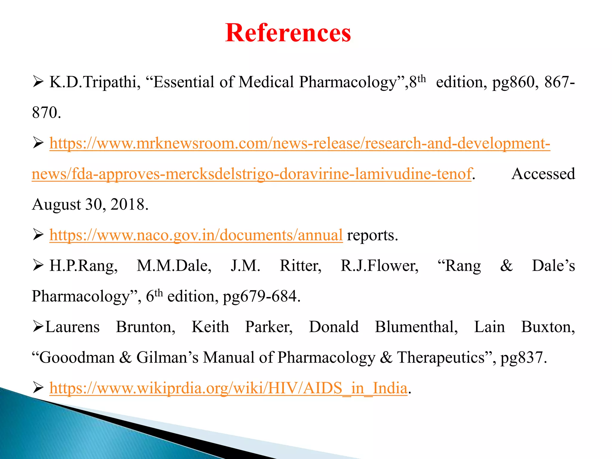 AIDS (HIV INFECTION) & ART (M. PHARM PHARMACOLOGY SEM-III) | PPTX
