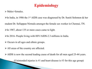 AIDS (HIV INFECTION) & ART (M. PHARM PHARMACOLOGY SEM-III) | PPTX