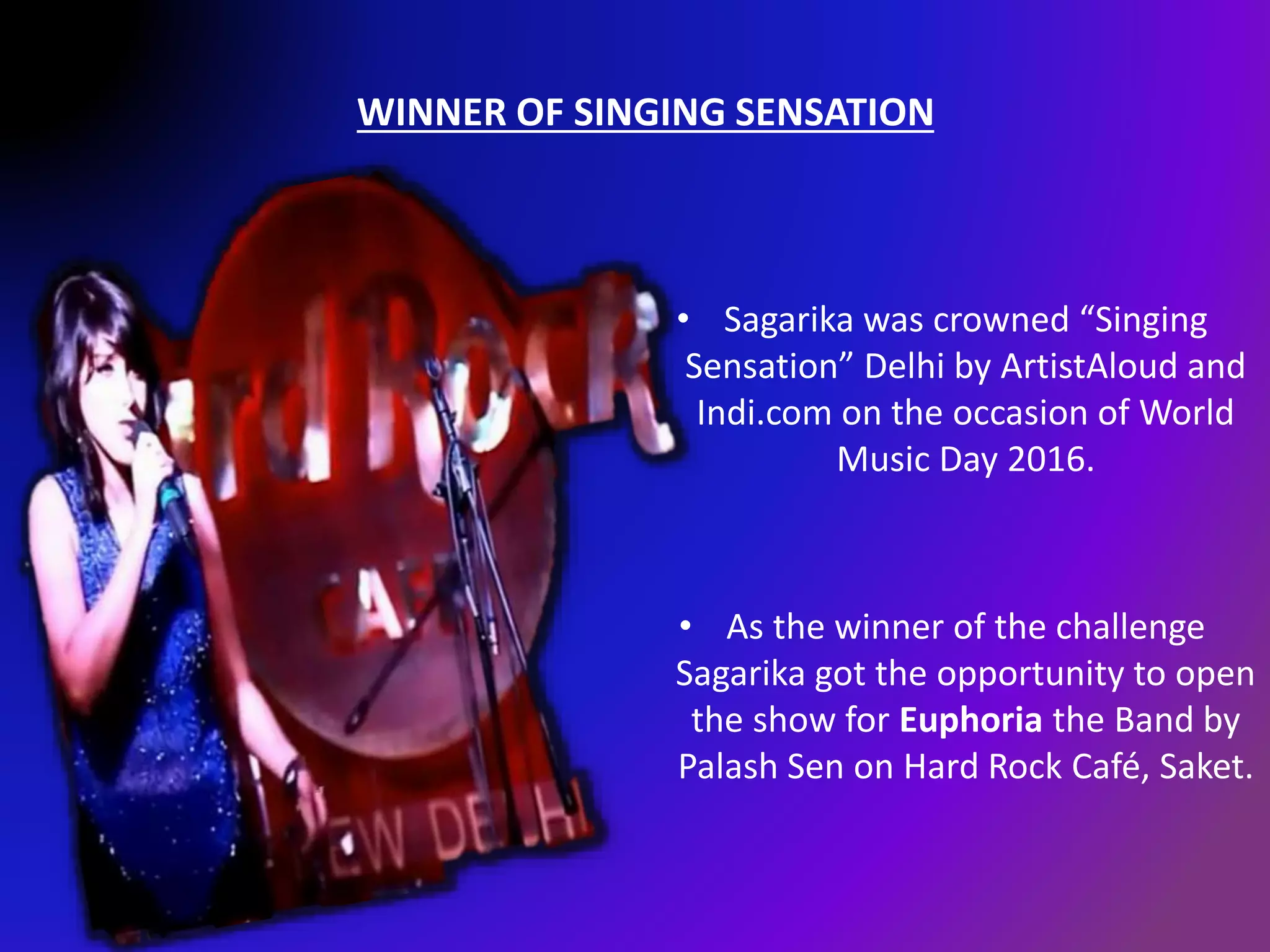 Sagarika Deb - The Singer's Profile | PPTX