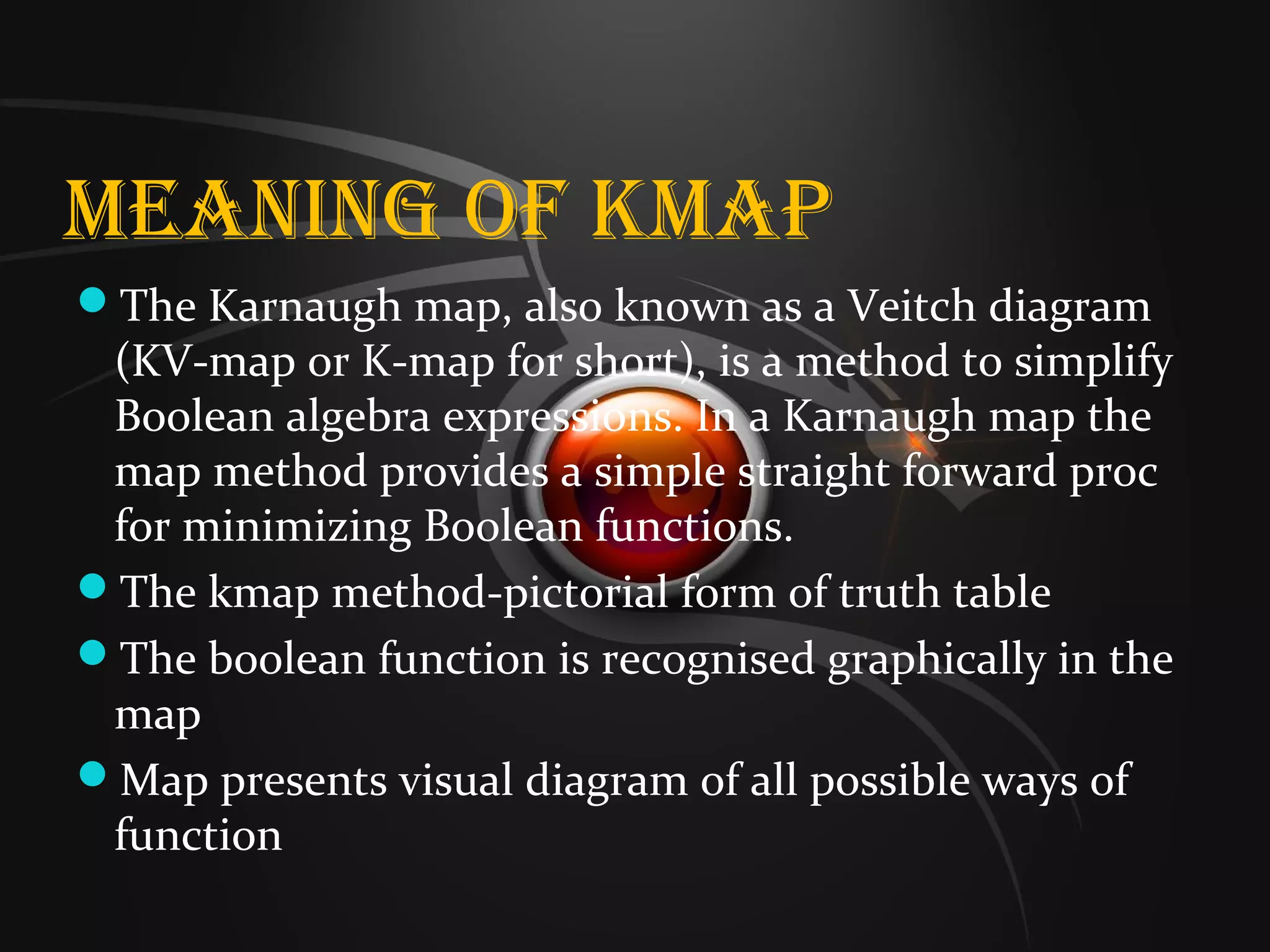 KARNAUGH MAP using OpenGL (KMAP) | PPT
