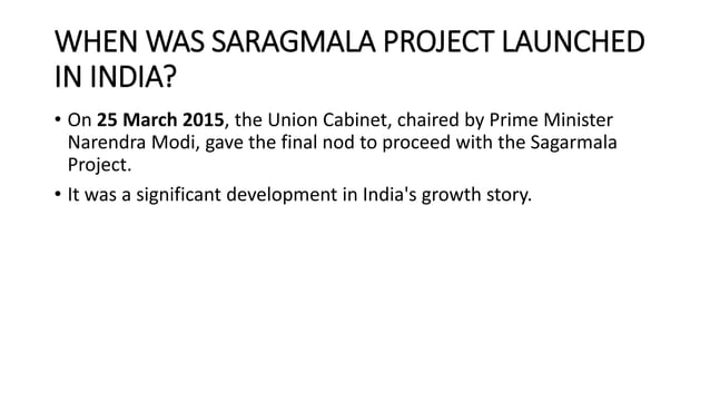 Sagarmala project | PPTX