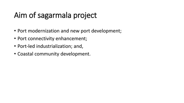 Sagarmala project | PPTX