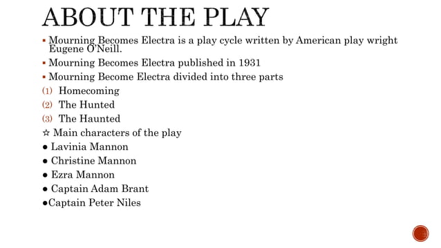 Electra complex and Oedipus complex in Mourning Becomes Electra | PPTX