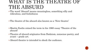 Waiting for Godot as an absurd theatre with examples of Indian TV ...