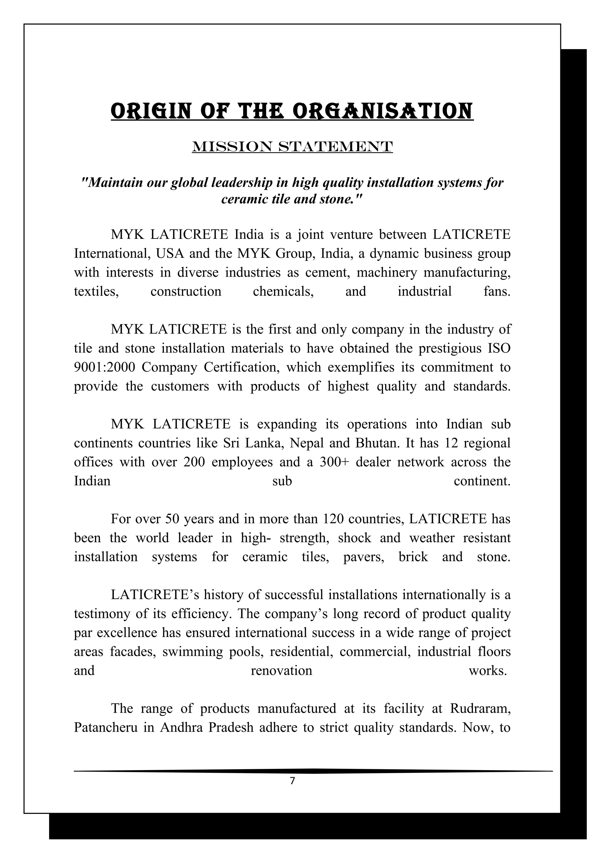 A PROJECT REPORT ON MARKETING RESEARCH | DOC