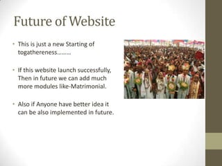 Sagar samaj website | PPTX | Business | Business and Finance