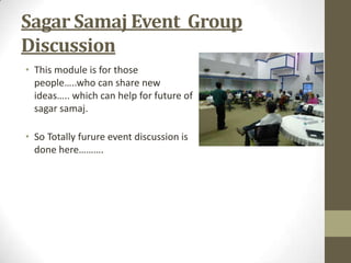 Sagar samaj website | PPTX | Business | Business and Finance