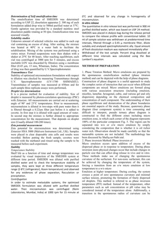 SELF MICRO EMULSIFYING DRUG DELIVERY SYSTEM [SMEDDS] | PDF