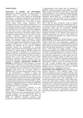 SELF MICRO EMULSIFYING DRUG DELIVERY SYSTEM [SMEDDS] | PDF