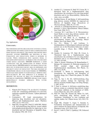 SELF MICRO EMULSIFYING DRUG DELIVERY SYSTEM [SMEDDS] | PDF
