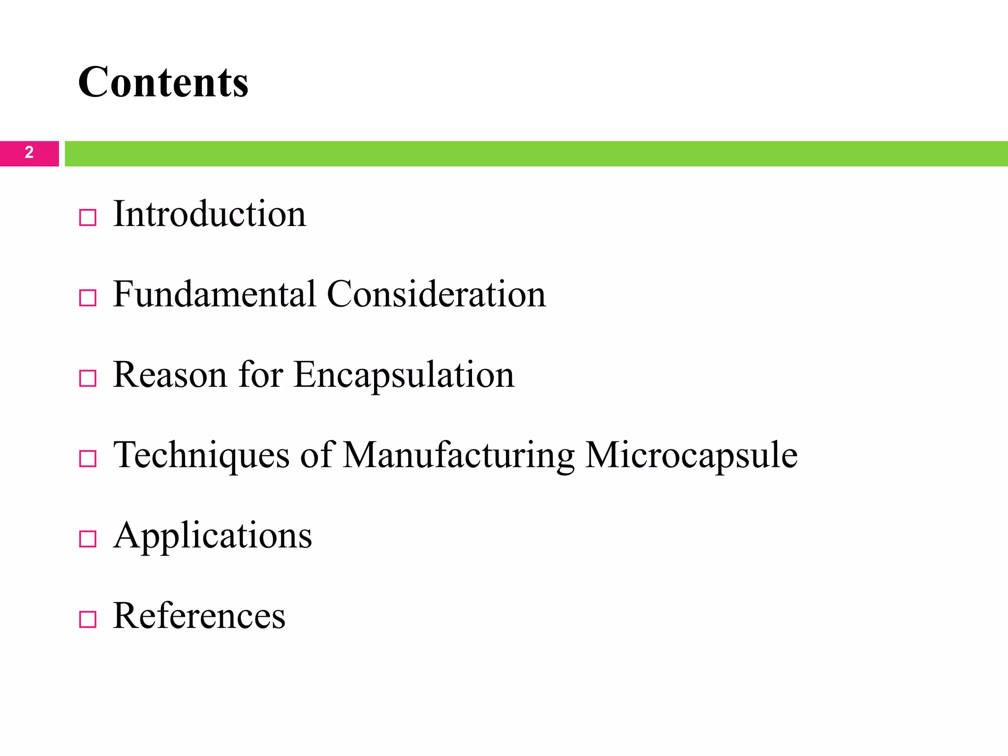 Microencapsulation Techniques And Application Pptx Chemistry Science