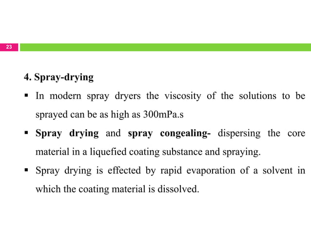 MICROENCAPSULATION TECHNIQUES AND APPLICATION | PPTX | Chemistry | Science