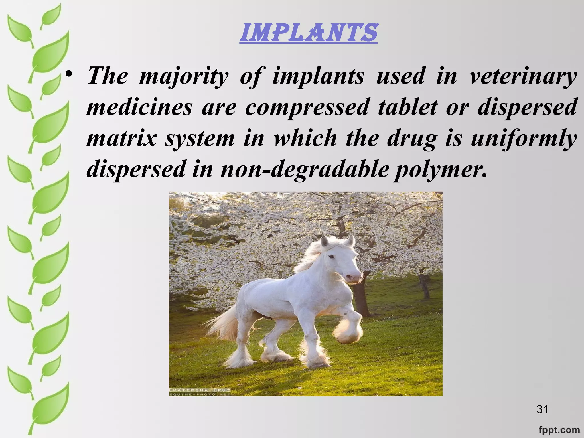 Sagar Veterinary drug delivery system ppt. | PPT