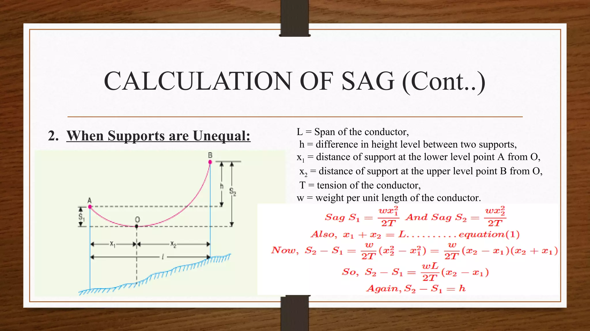 Sag calculation | PPT