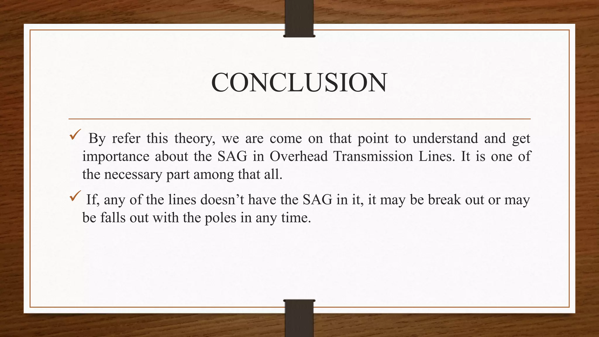 Sag calculation | PPT