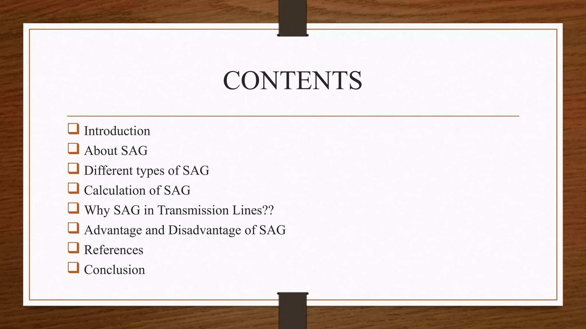 Sag calculation | PPT