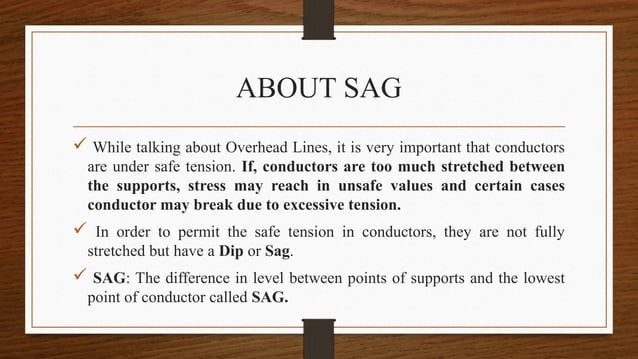 Sag calculation | PPT