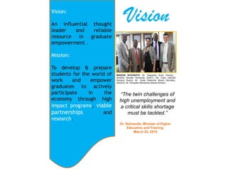 Sagda comprehensive profile and milestones for fet colleges by ...