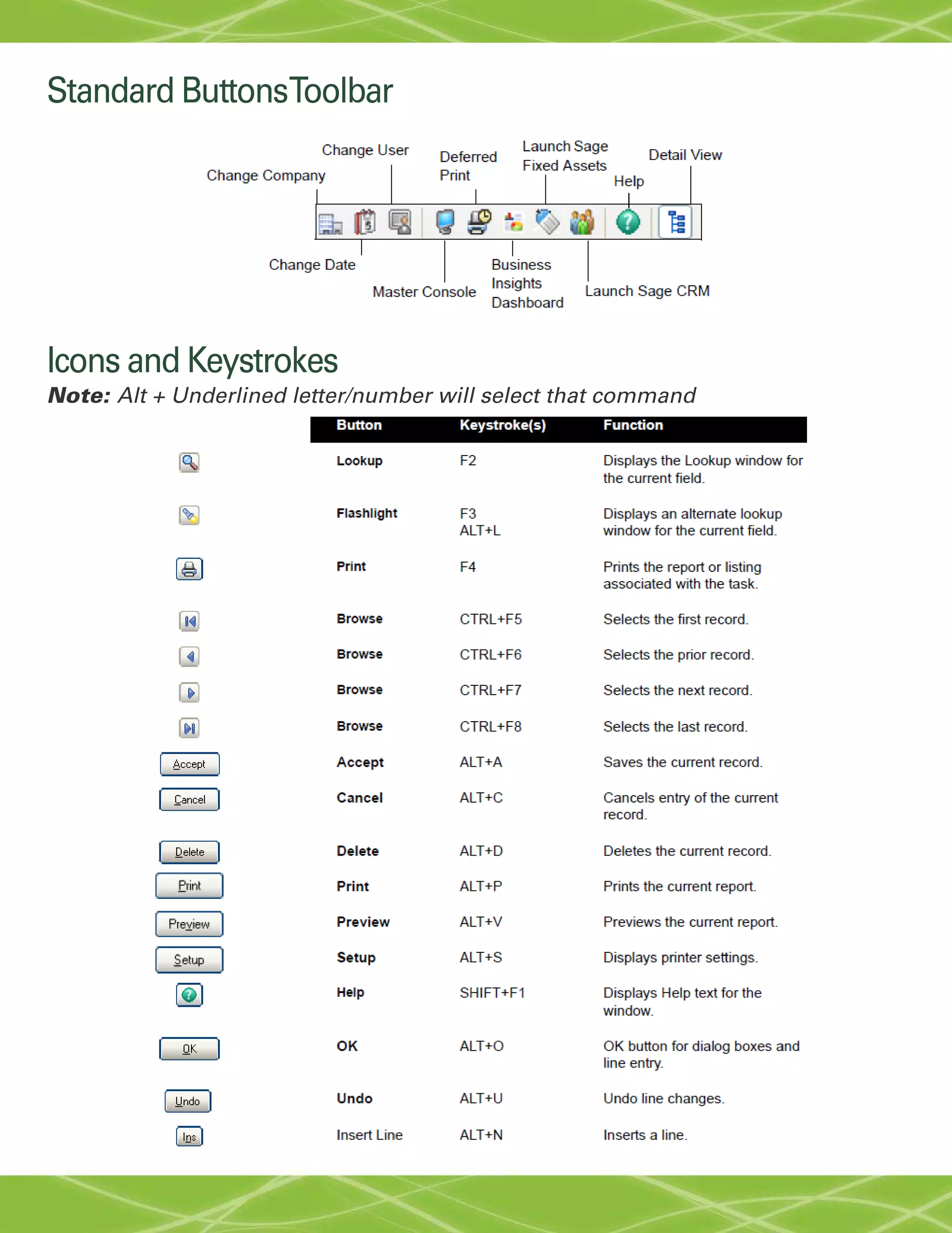 Sage 100 ERP Navigation and Keyboard Shortcuts | PDF | Operating Systems | Computer Software and ...