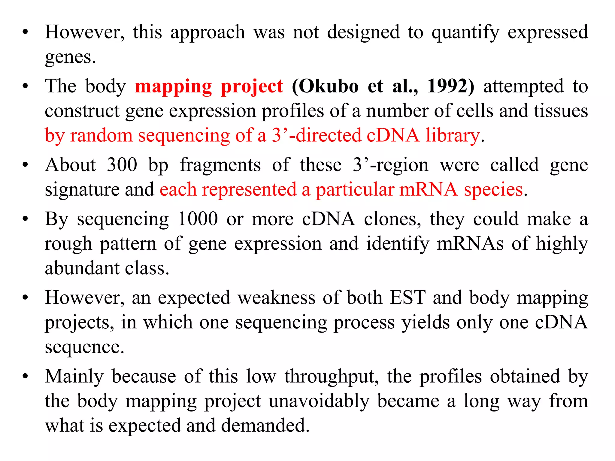 SAGE- Serial Analysis of Gene Expression | PPTX