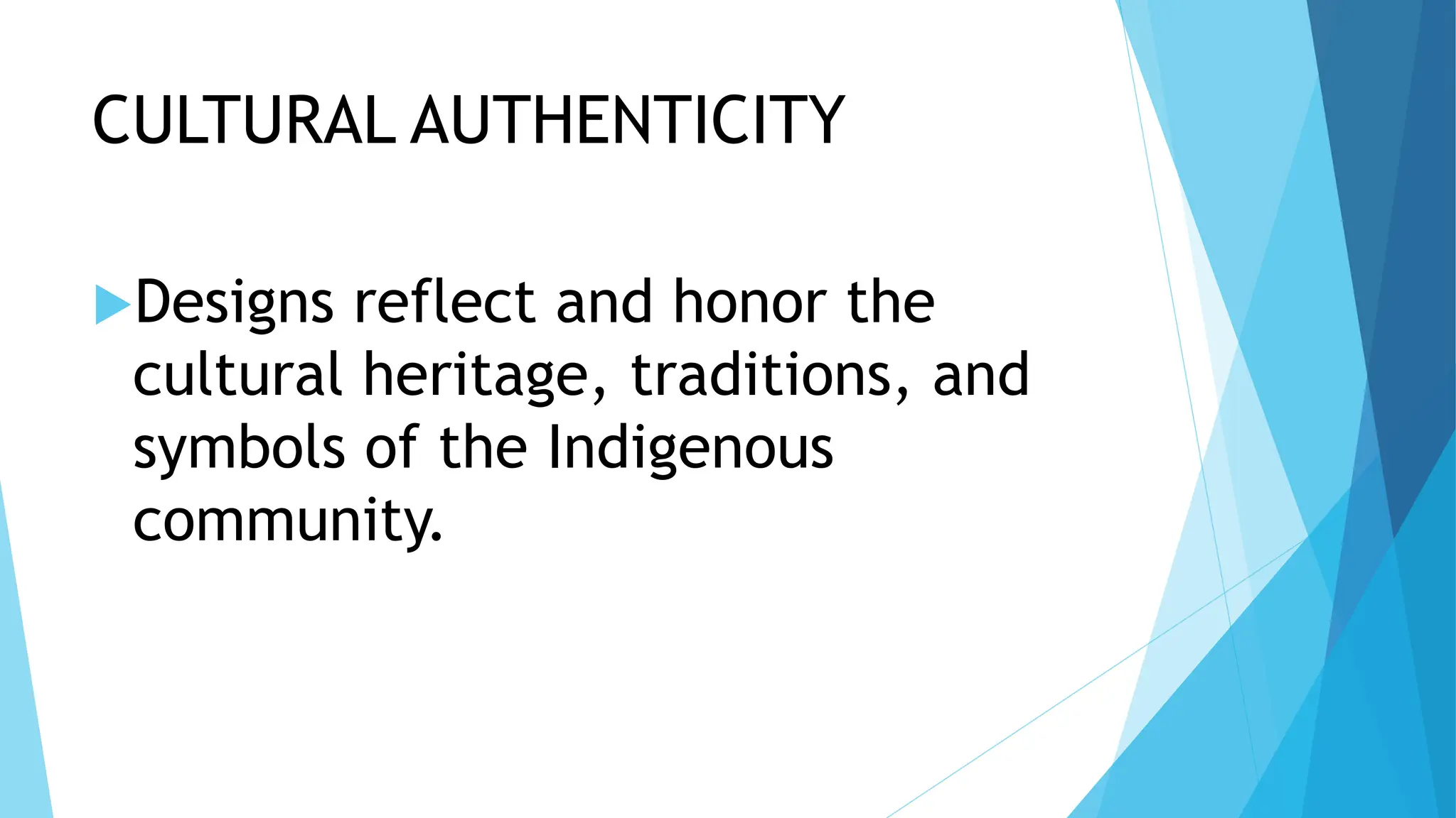 Principles of indigenous creative design | PPTX