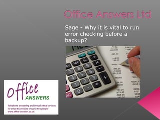 Sage run error checking | PPT