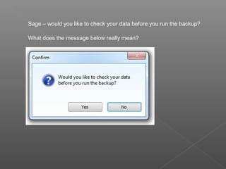 Sage run error checking | PPT