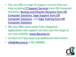 Sage 200 cloud professional from db computer solutions | PPT