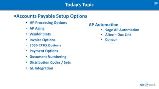 Understanding Your Setup Options for Accounts Payable | PPT