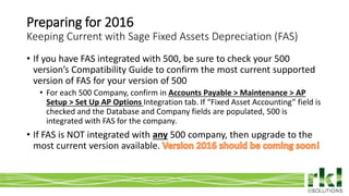 Sage 500 Year End Seminar 2015 | PPT