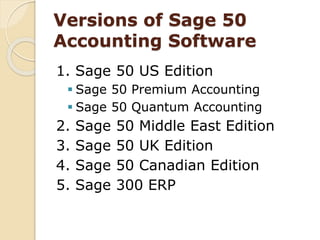Sage 50 accounting software | PPTX