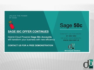 Make 2018 a Year of Transformation with Sage 50c from DB Computer Solution | PPT