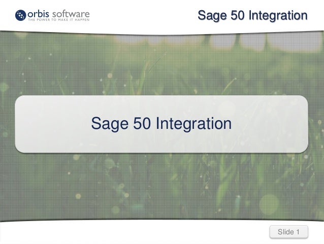 Sage 50 Integration