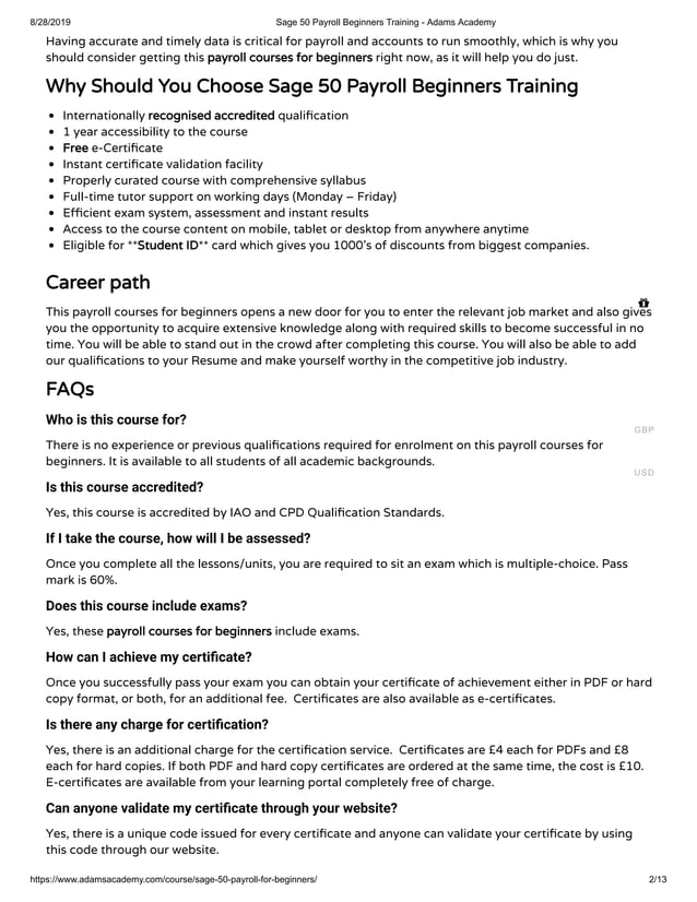 Sage 50 payroll beginners training | PDF | Business | Business and Finance