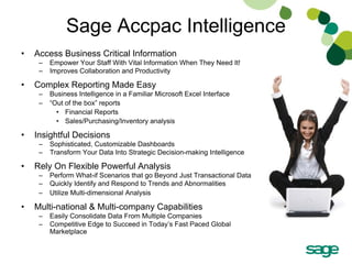 Sage Accpac Roadmap January 2010 | PPT