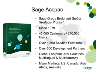 Sage Accpac Roadmap January 2010 | PPT