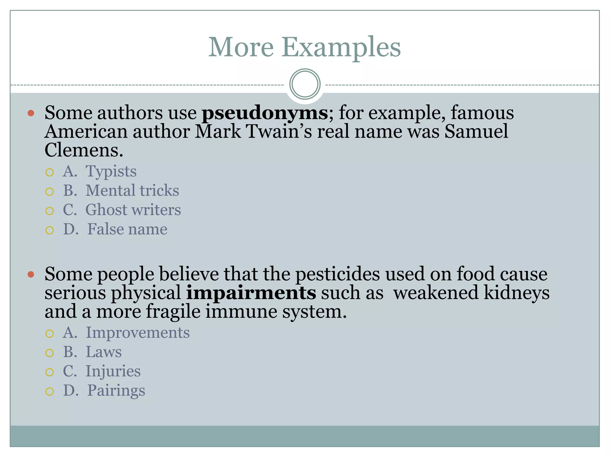 Sage approach to vocabulary | PPTX
