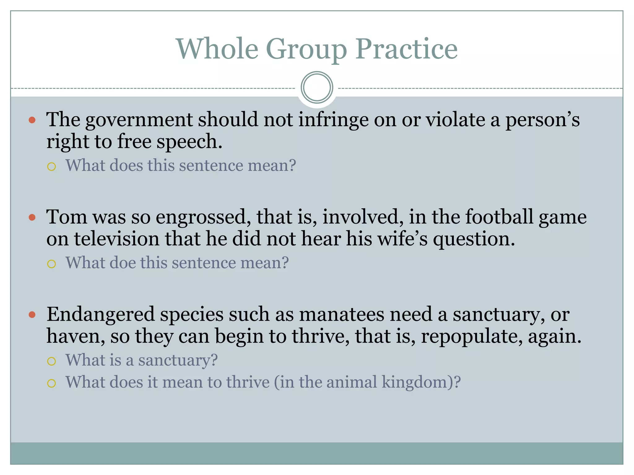 Sage approach to vocabulary | PPTX