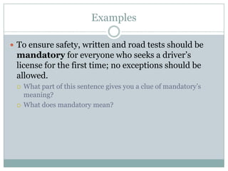 Sage approach to vocabulary | PPTX