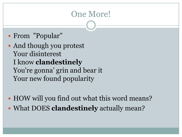 Sage approach to vocabulary | PPTX