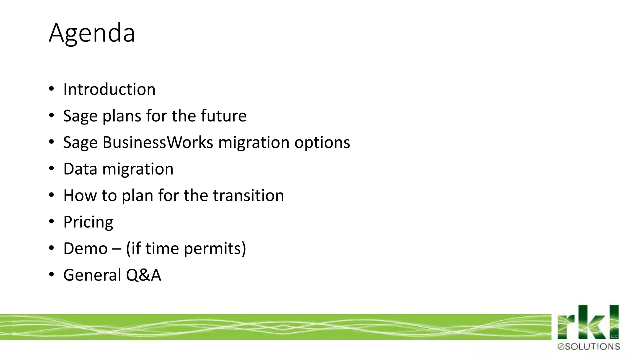 Sage BusinessWorks Migration Information | PPTX | Computing ...