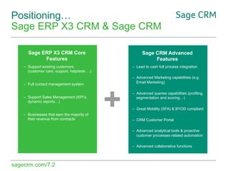 Sage CRM 7.2 What's New! | PPT | Free Download