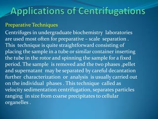 Centrifugation | PPTX