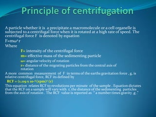 Centrifugation | PPTX
