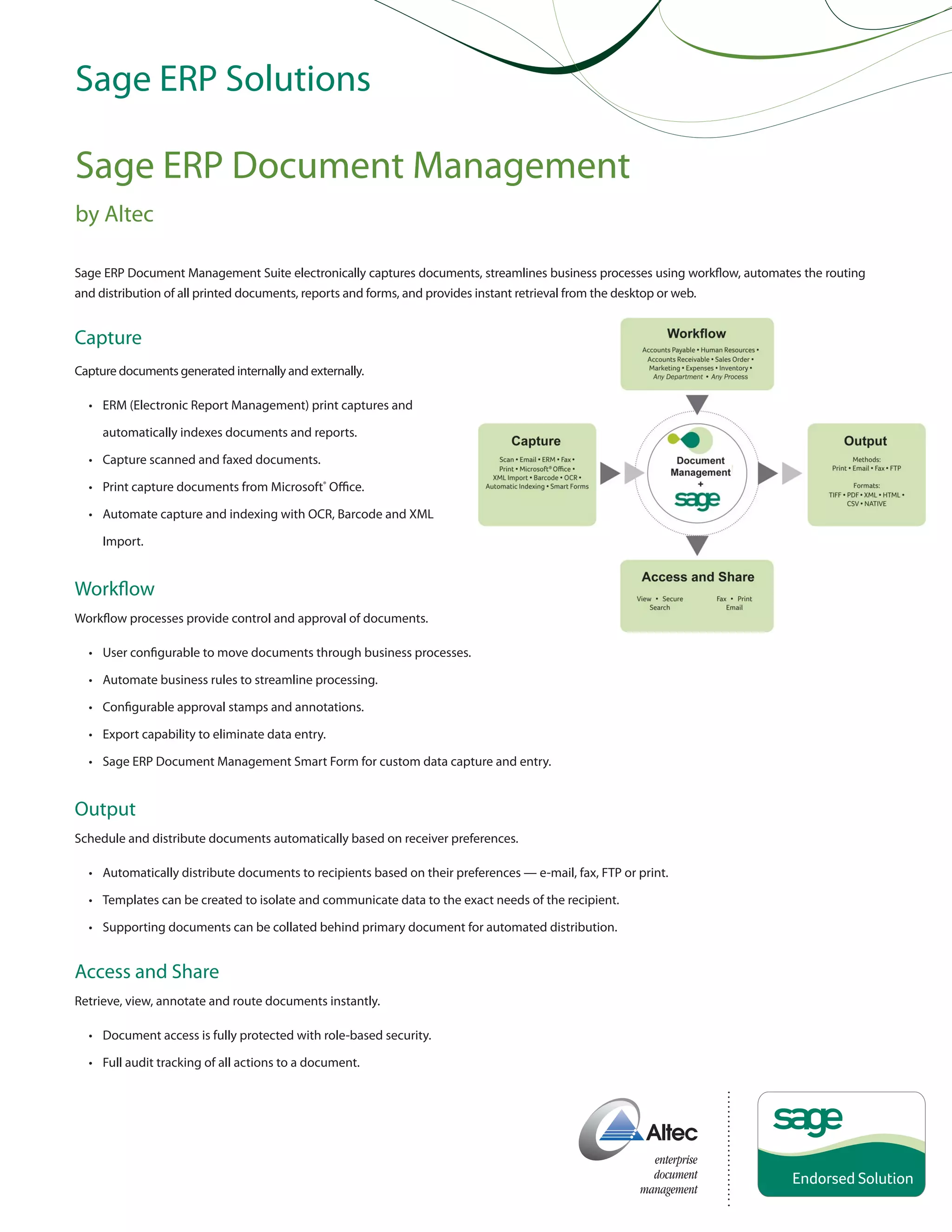 Sage ERP solutions DOC Management Overview (handout) | PDF